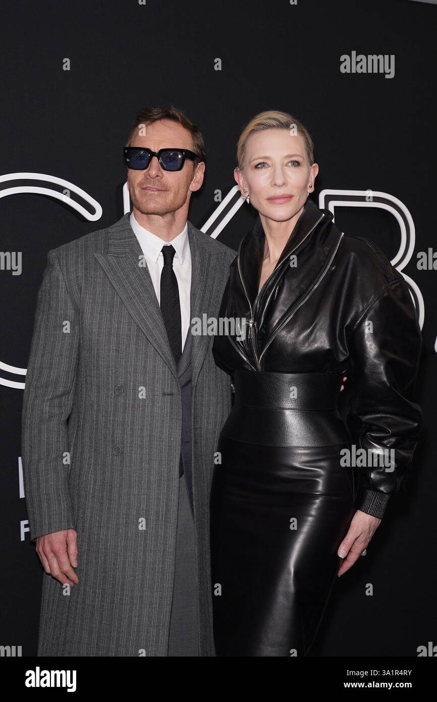 Michael Fassbender, Cate Blanchett at arrivals for BLACK BAG Premiere ...
