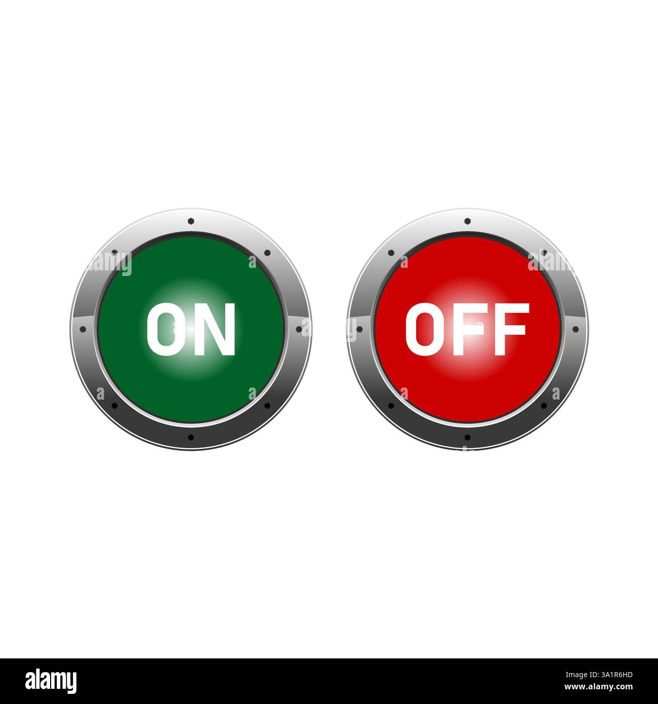 Red and green START or STOP button Stock Vector Image & Art - Alamy