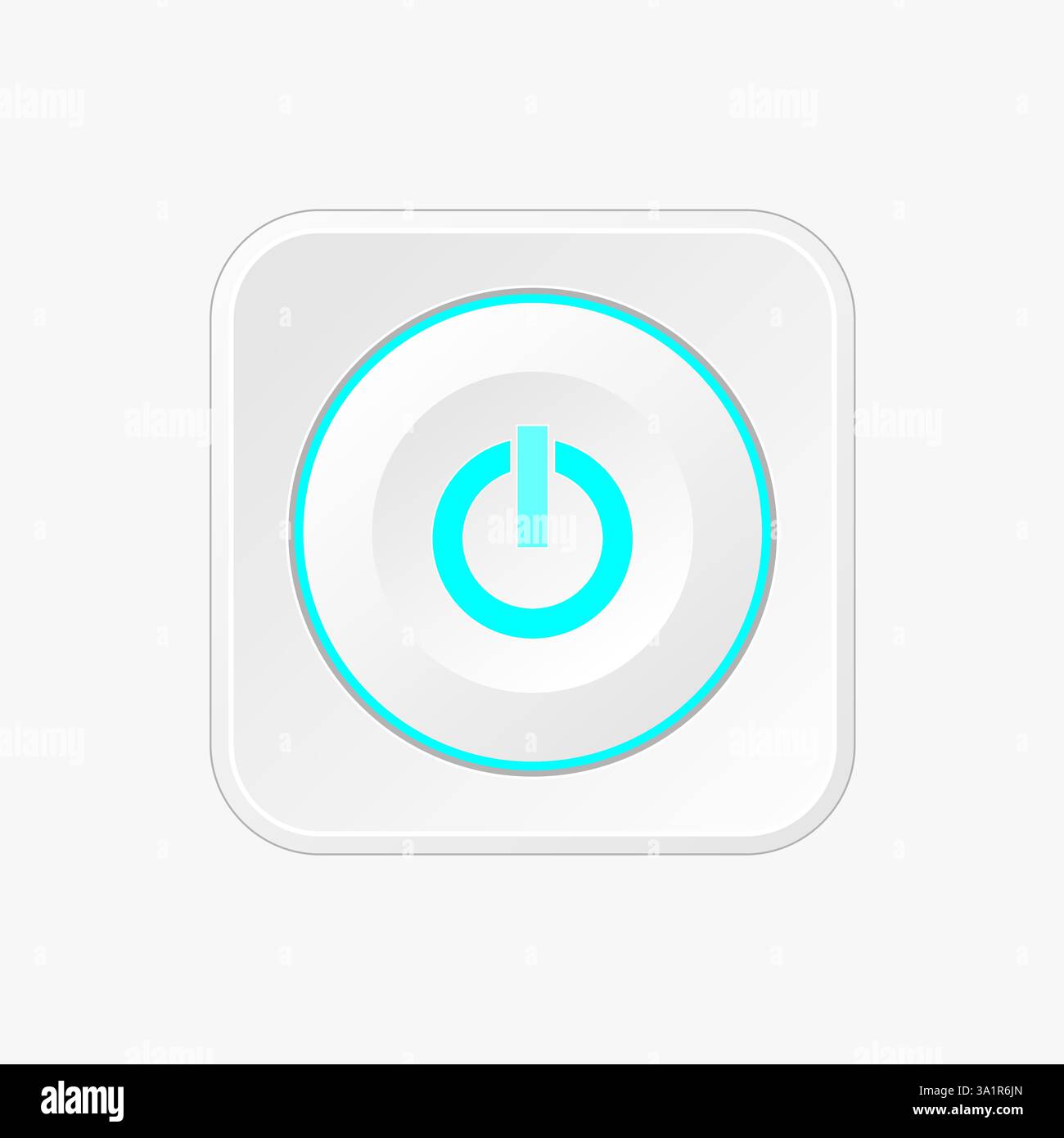 Circle start and power push button Stock Vector Image & Art - Alamy