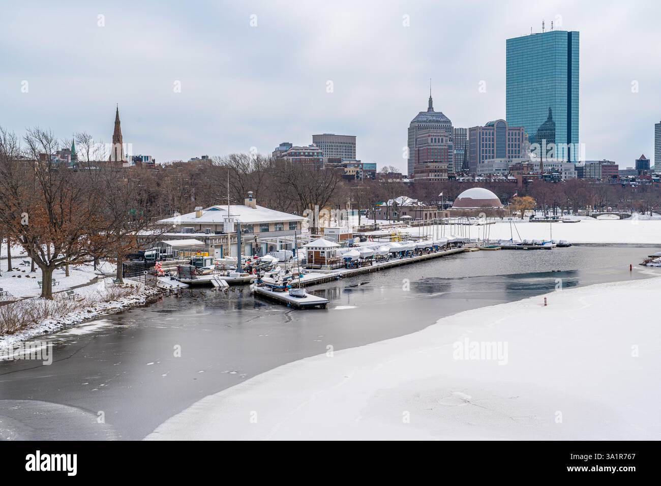 Boston, MA, USA - 12 February 2025 - View of Boston skyline and ...