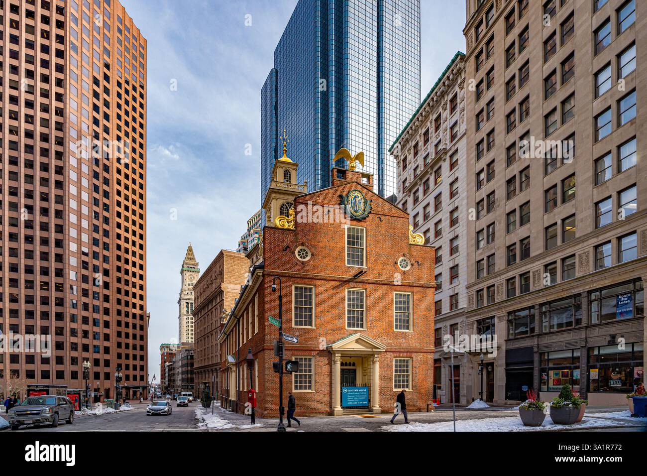 Boston, MA, USA - 12 February 2025 - The Old State House in Boston, a ...