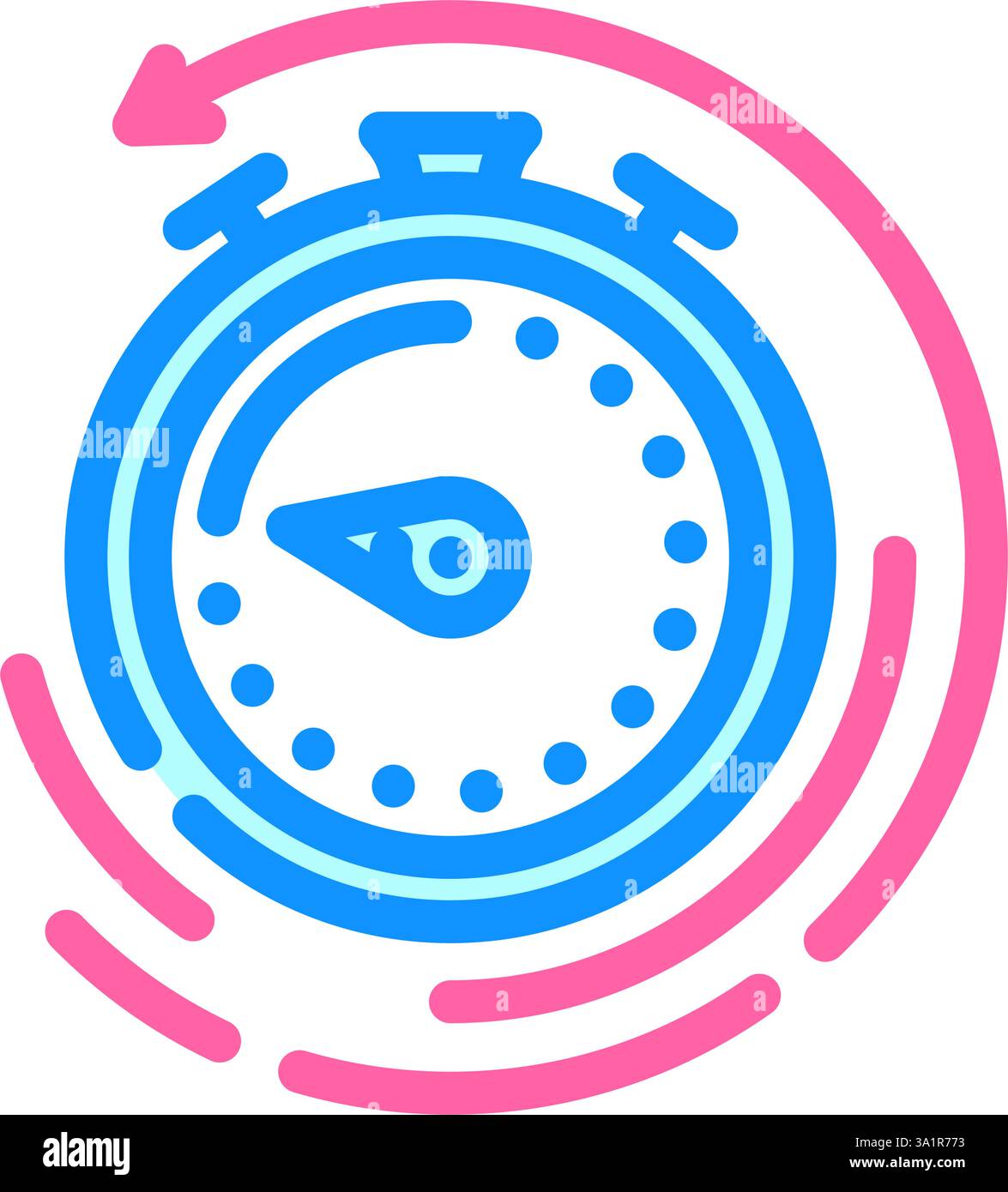 recovery timer clock wellness color icon vector illustration Stock ...
