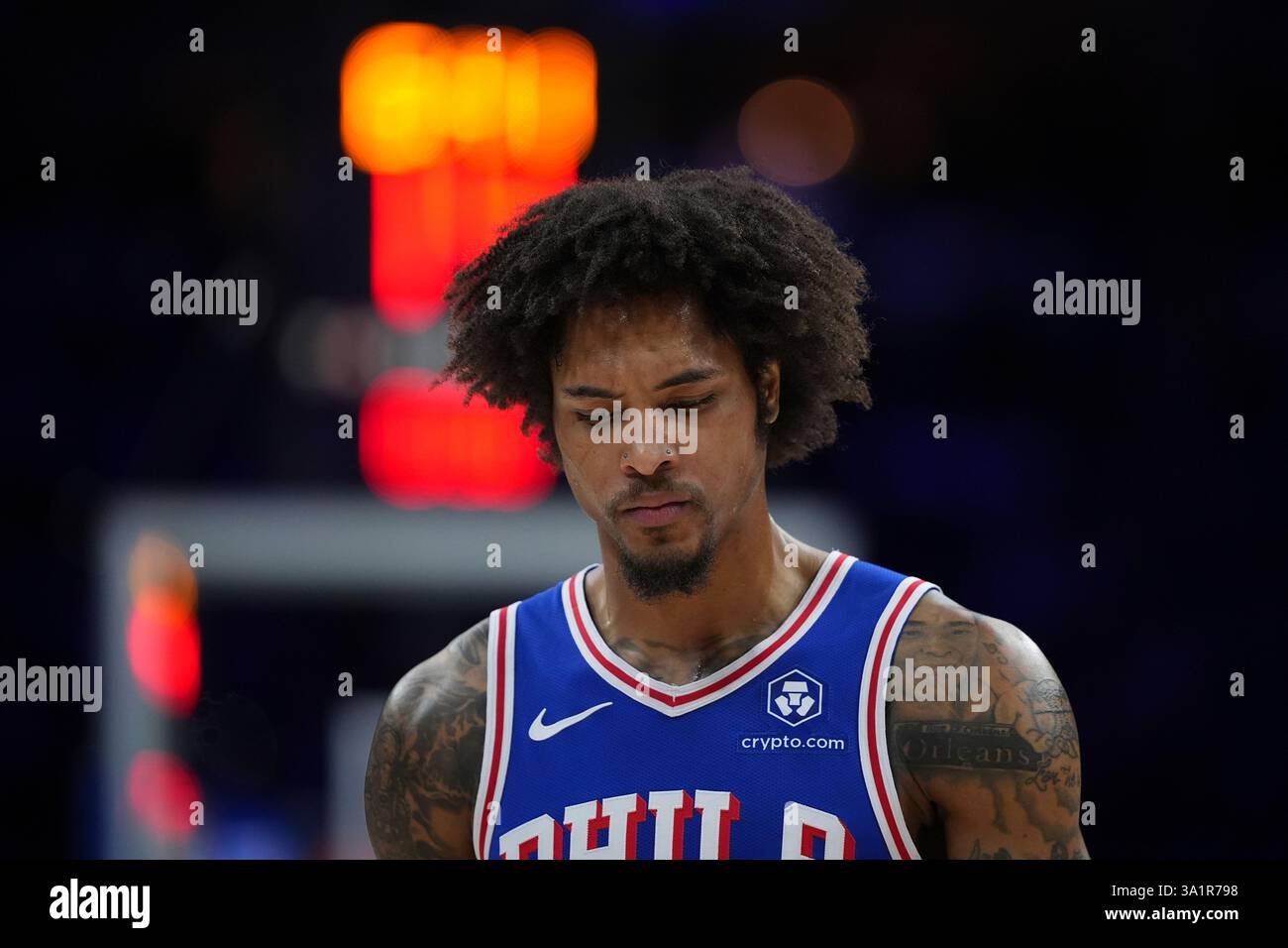 Philadelphia 76ers' Kelly Oubre Jr. plays during an NBA basketball game ...