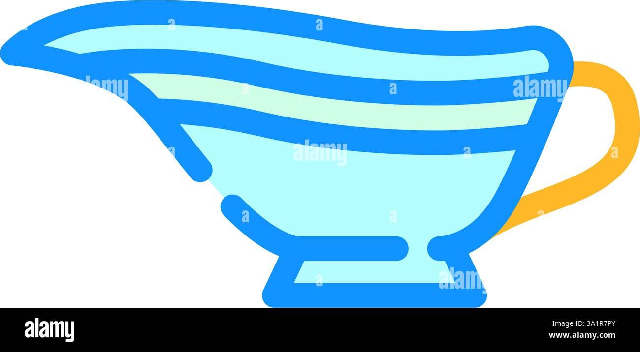 gravy jug meal drink color icon vector illustration Stock Vector Image ...