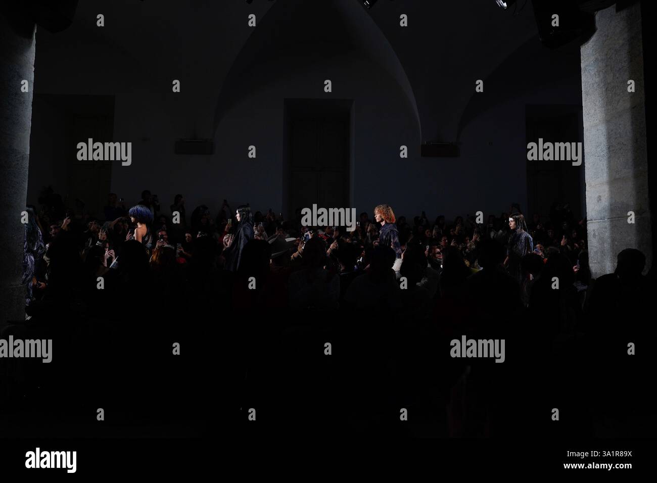 Lisbon, Portugal. 08th Mar, 2025. A model walks the runway during ...