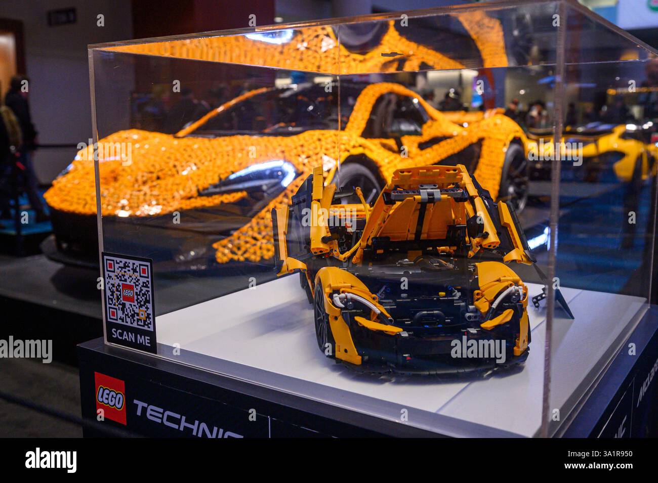 Toronto, ON, Canada - February 14, 2025: LEGO Technic McLaren P1 ...