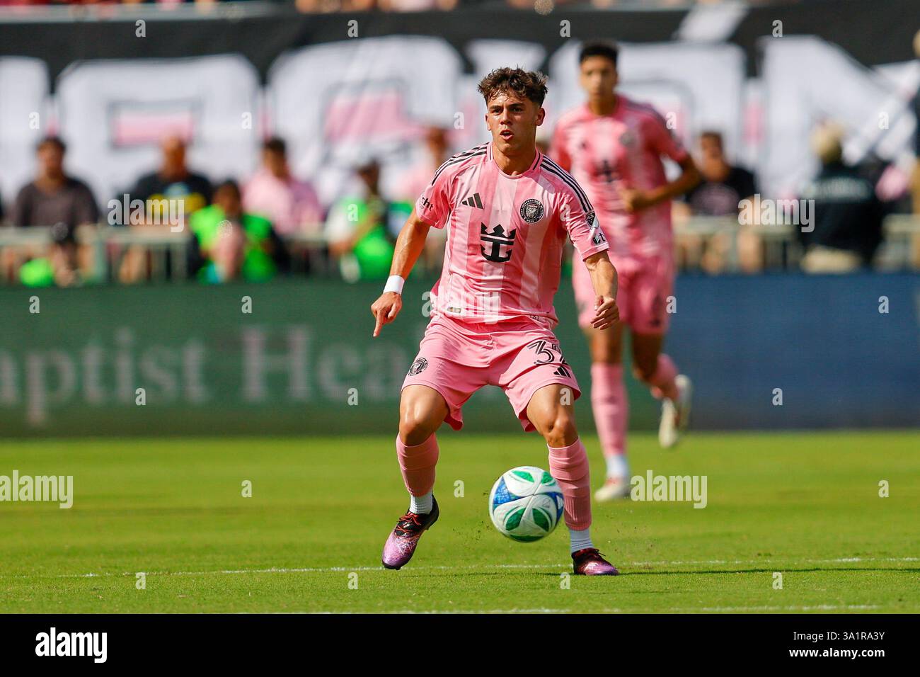 FORT LAUDERDALE, FL - MARCH 09: Noah Allen #32 of Inter Miami CF in ...