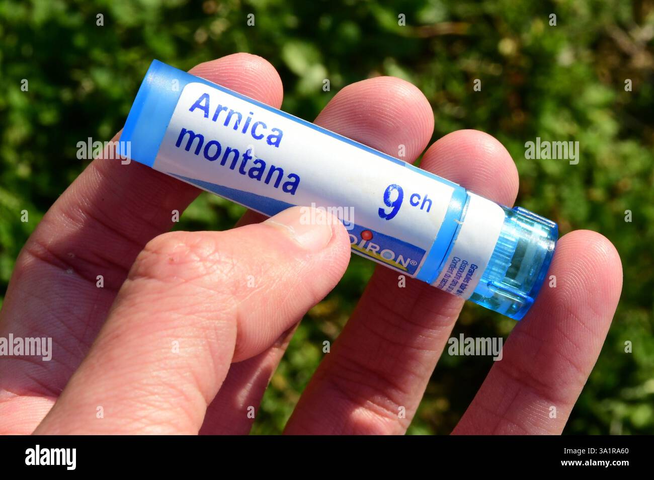 In this photo illustration, a Homeopathy dose Arnica Montana from the ...