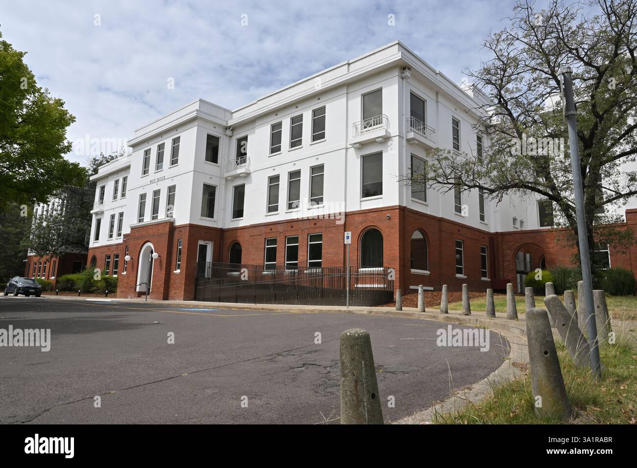 West Block is seen 400metres from Parliament House in Canberra, Monday ...