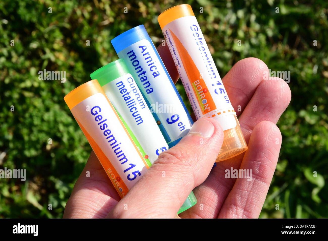 In this photo illustration, Homeopathy doses Arnica Montana, Gelsemium ...