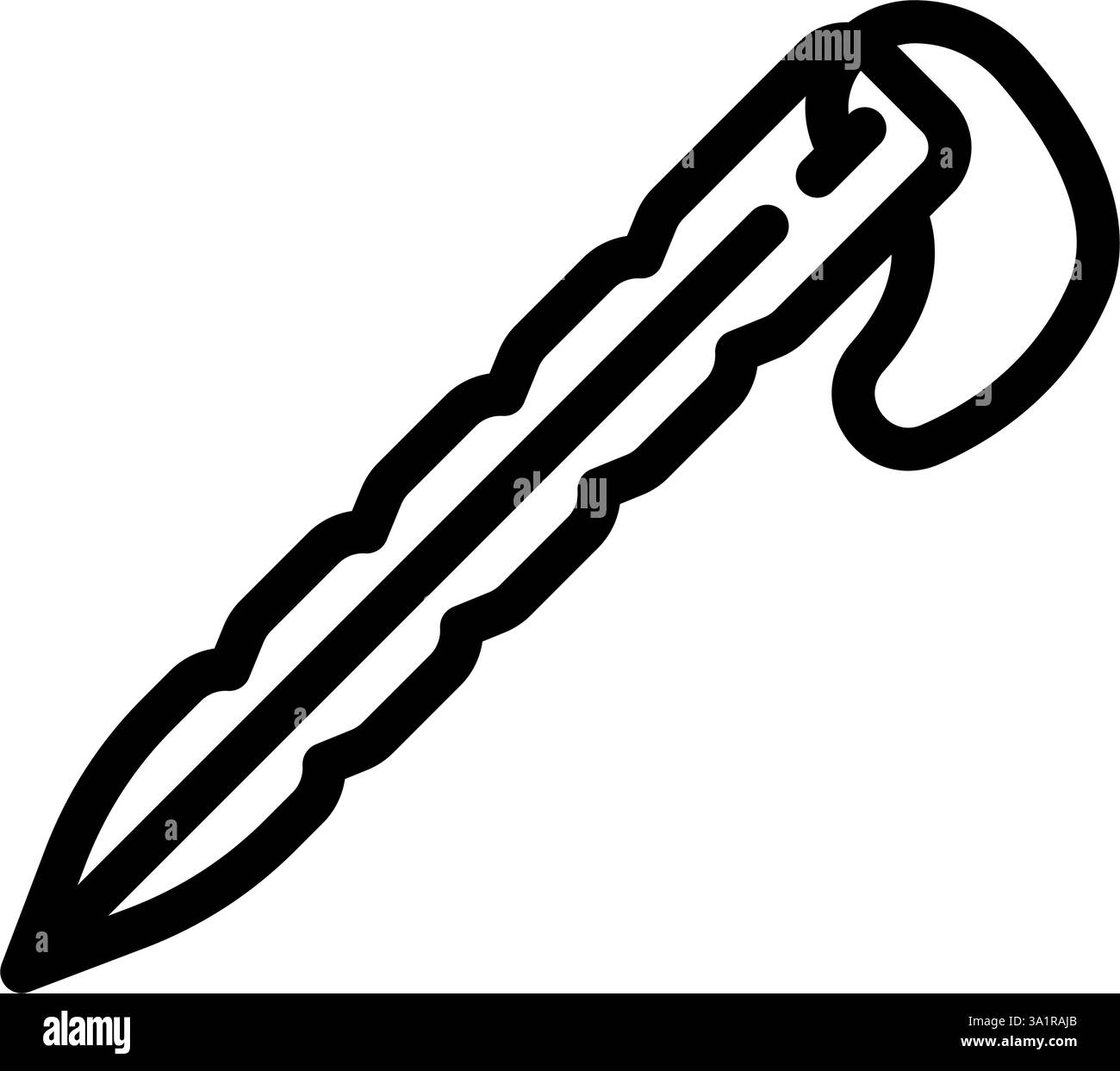 tent stakes titanium ultralight line icon vector illustration Stock ...