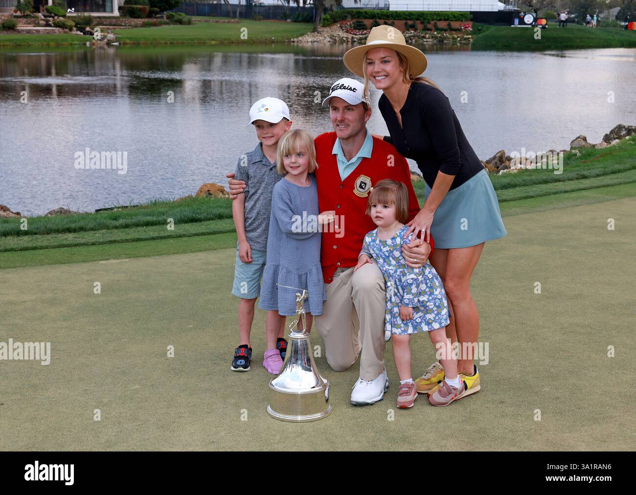 ORLANDO, FL - MARCH 09: PGA golfer Russell Henley with his wife Teil ...