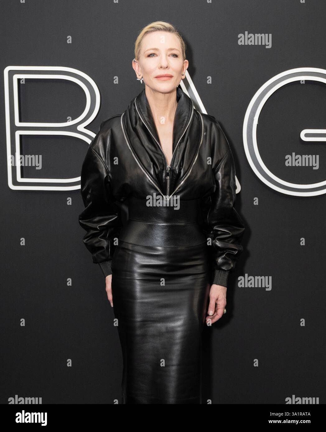 New York, USA. 09th Mar, 2025. Cate Blanchett wearing dress by Sarah ...