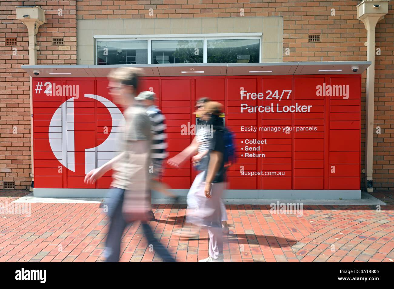 Canberra, Australia. 10th Mar, 2025. An Australia Post parcel locker is ...