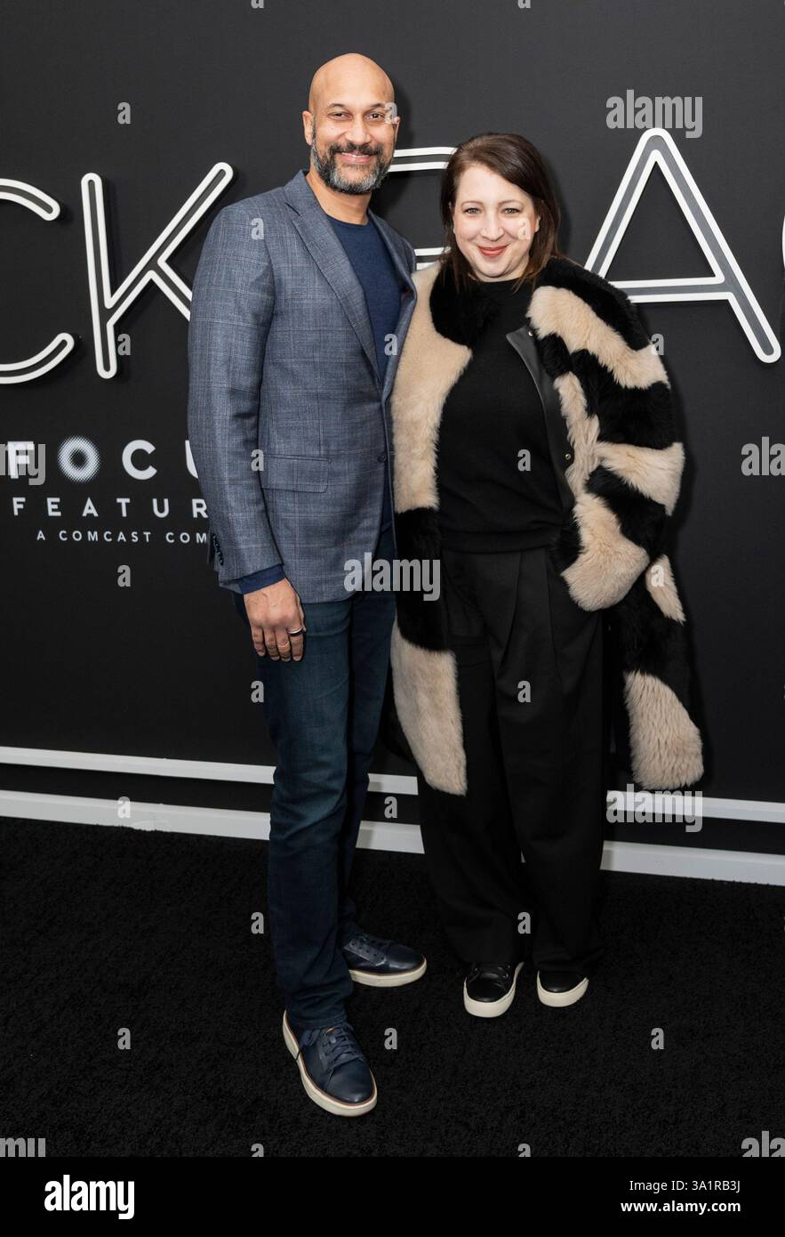 New York, USA. 09th Mar, 2025. Keegan-Michael Key and Elle Key attend ...