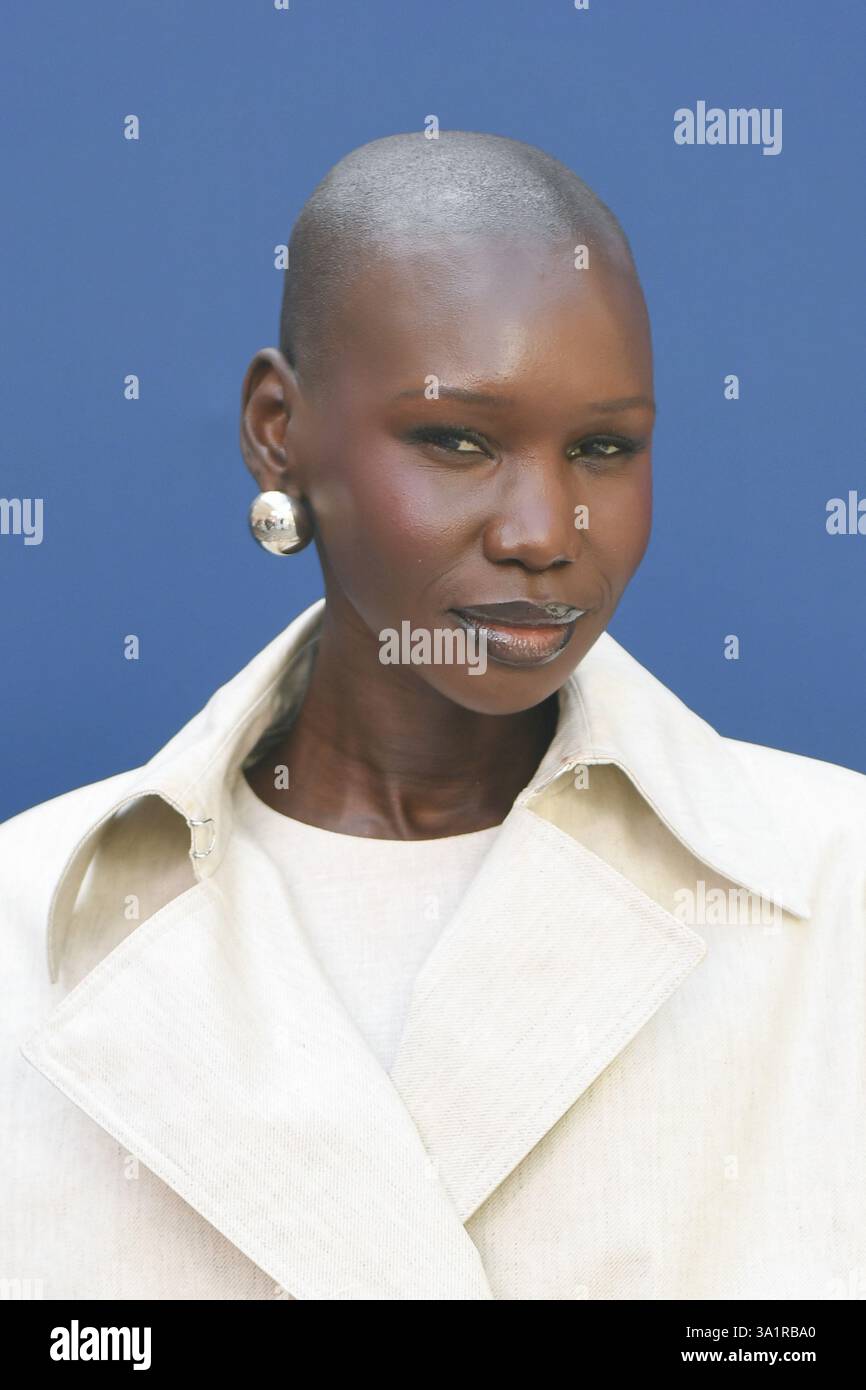 Adot Gak attending the Akris Womenswear Fall/Winter 2025-2026 show as ...