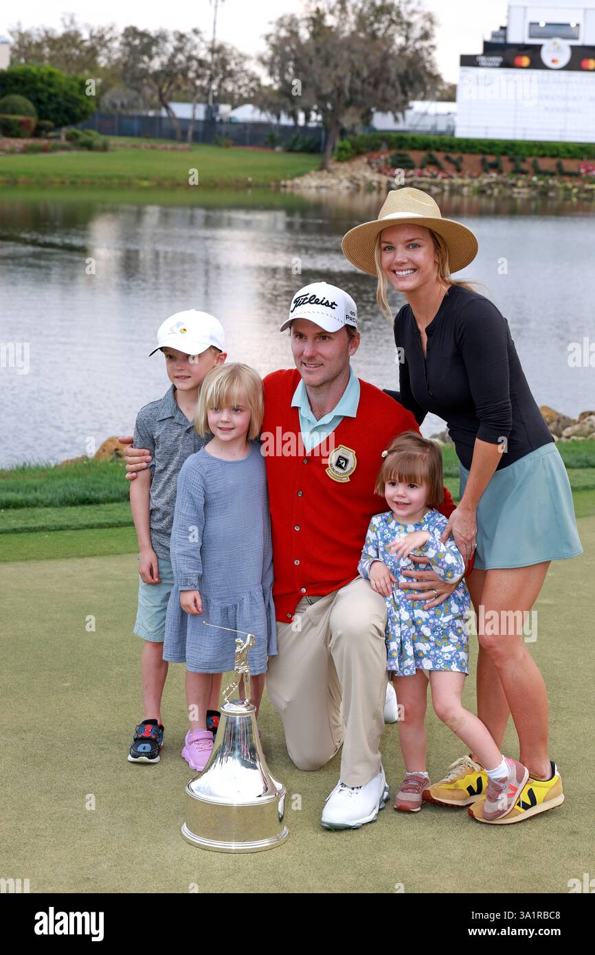 ORLANDO, FL - MARCH 09: PGA golfer Russell Henley with his wife Teil ...