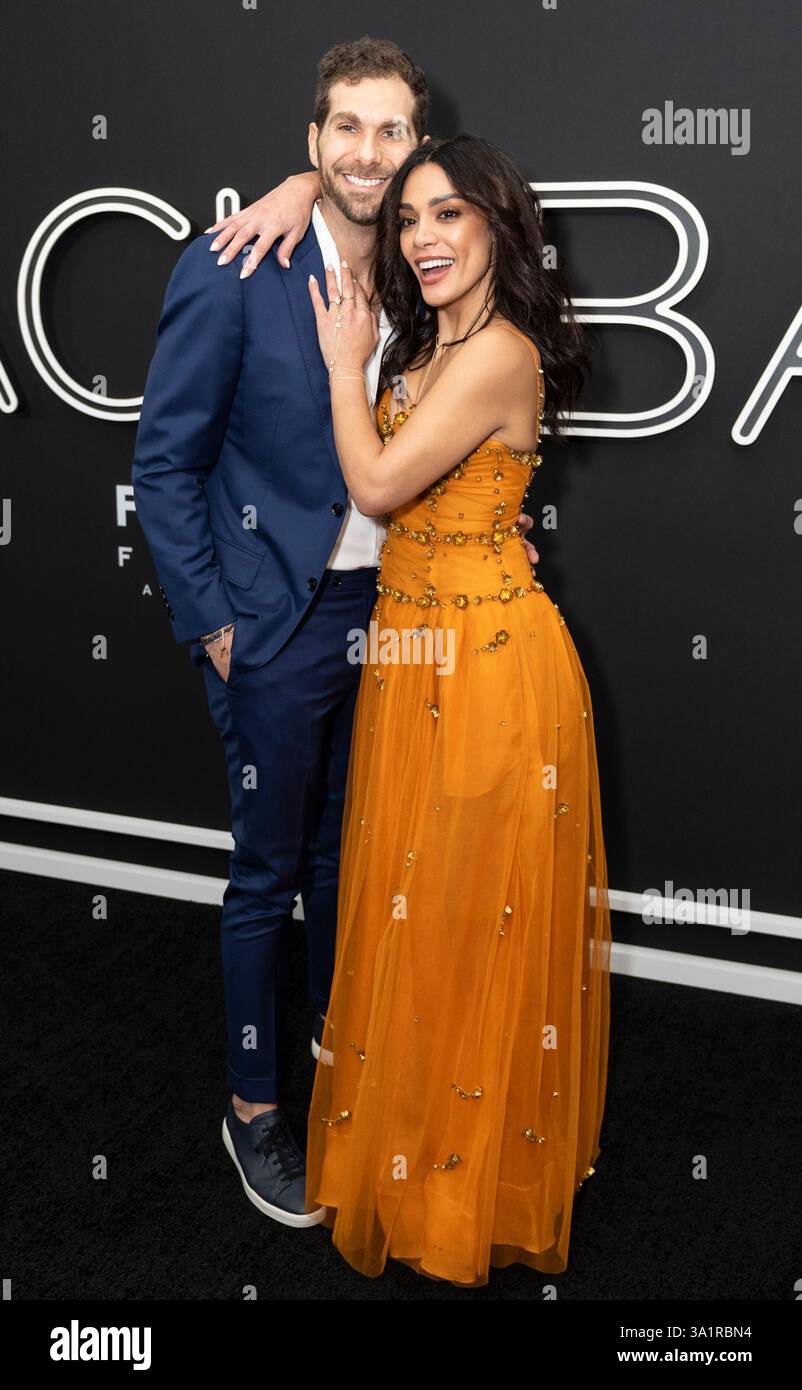 New York, NY, March 9, 2025: Odelya Halevi wearing dress by Anna Rose ...
