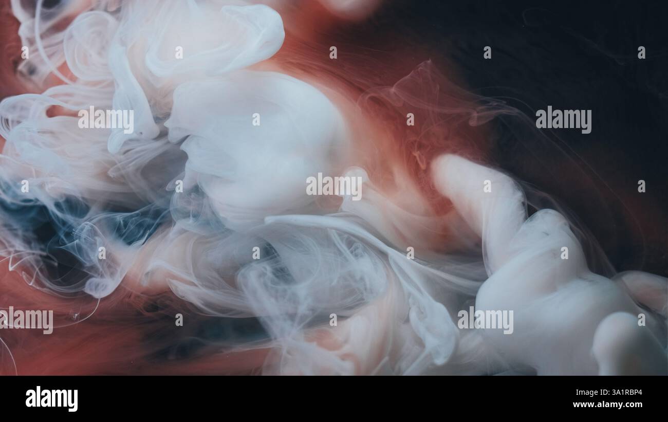 Fume splash. Cloud blend. Puff paint spray color shot spread pigment on ...