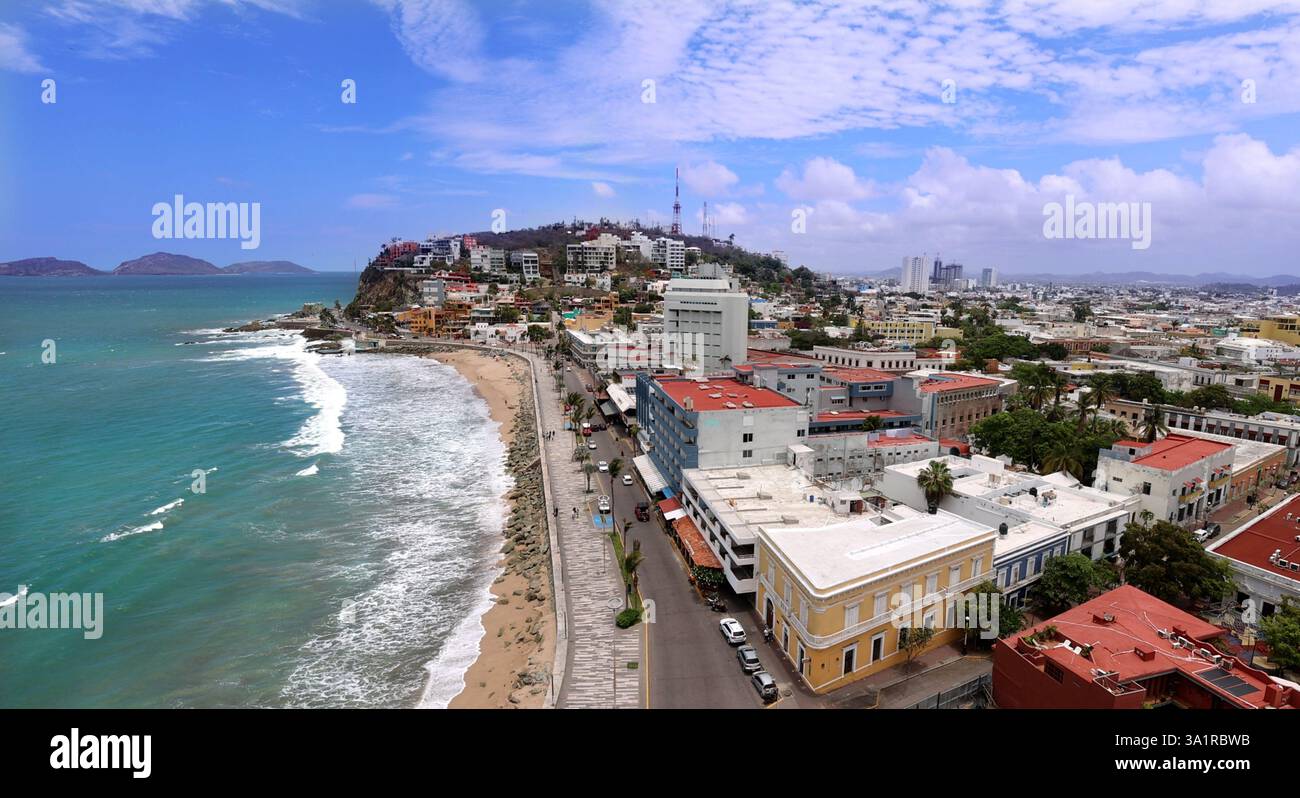 Aerial view mazatlan sea promenade hi-res stock photography and images ...