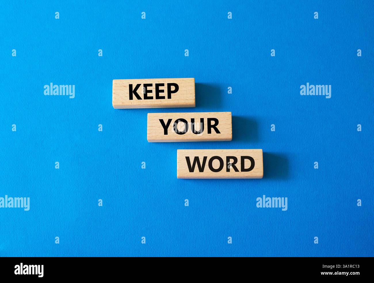 Keep your word symbol. Wooden blocks with words Keep your word ...