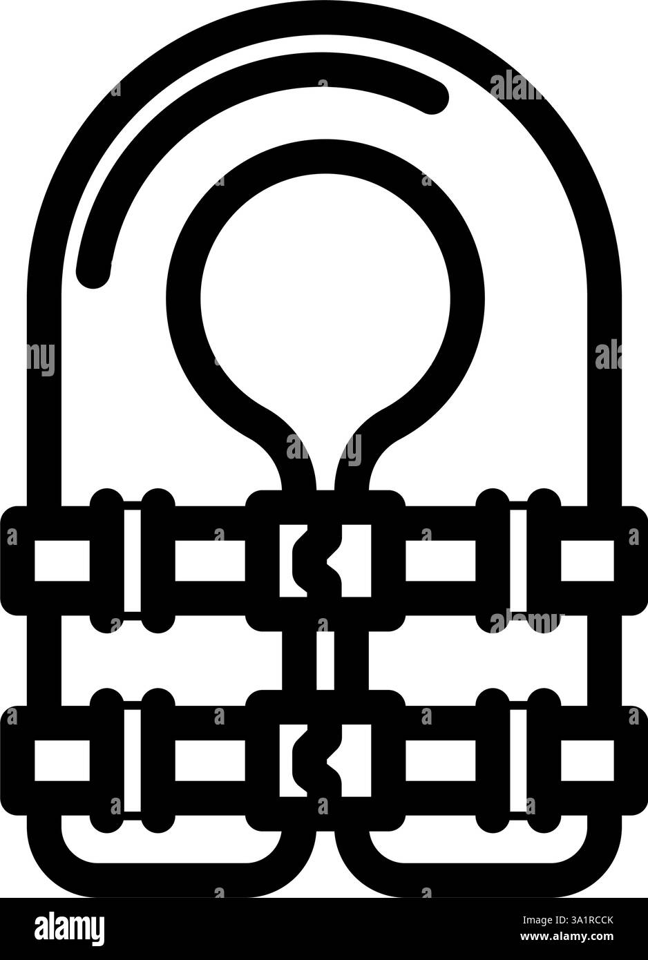 life jacket sailing sport line icon vector illustration Stock Vector ...