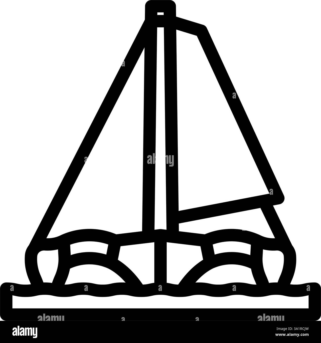 Sailing trimaran Black and White Stock Photos & Images - Alamy