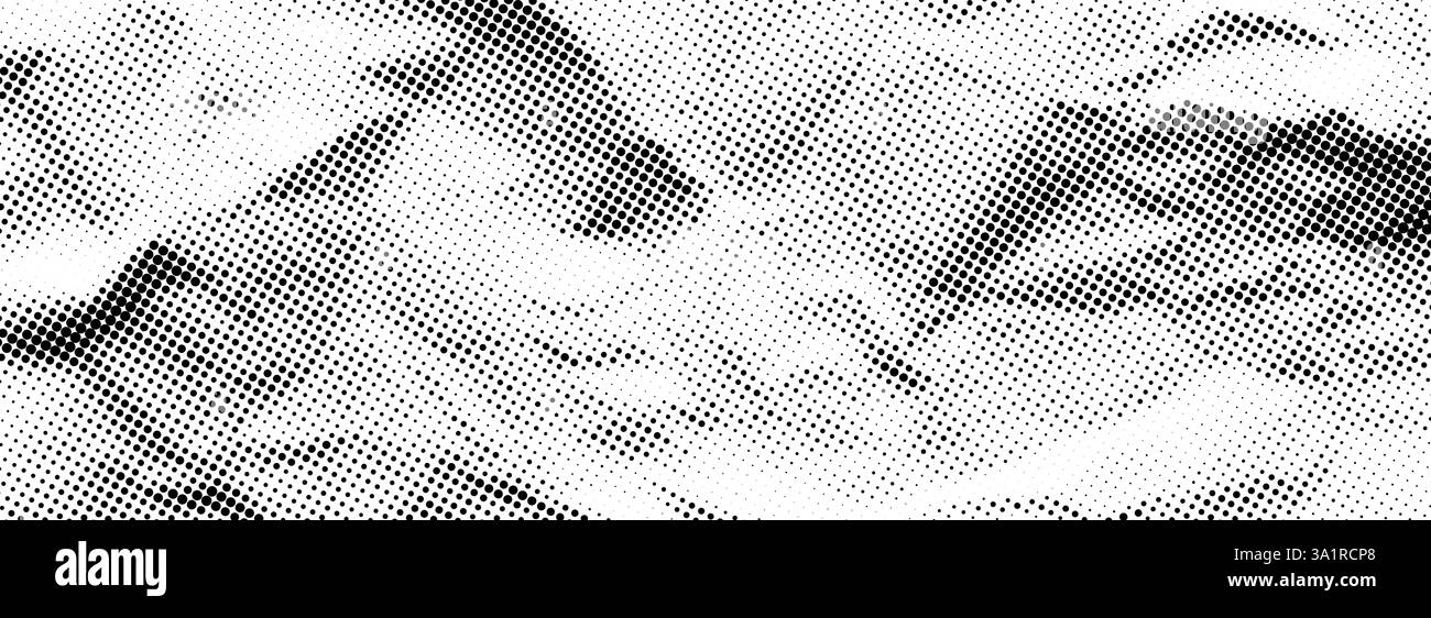 Crumpled paper halftone texture. Dotted rough wrinkled background. Old ...