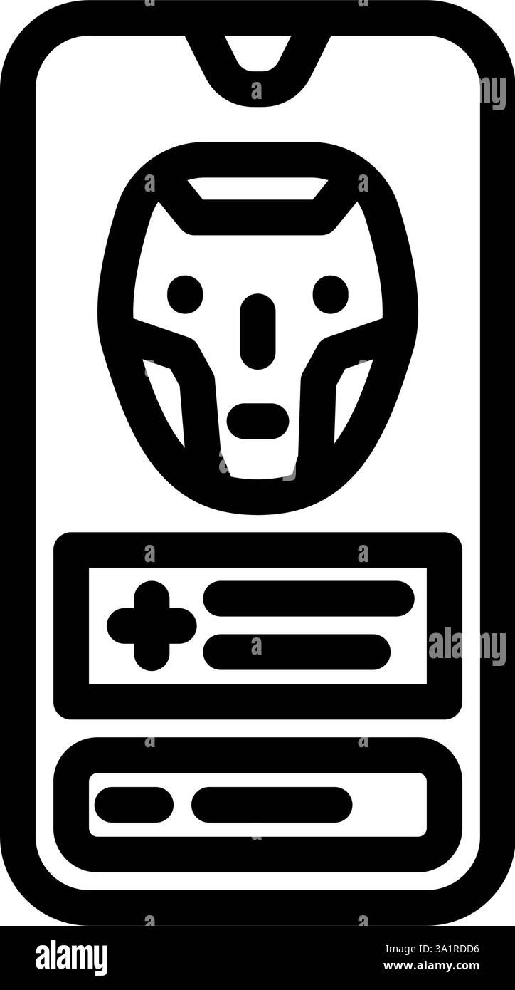 health chatbot healthcare innovation line icon vector illustration ...