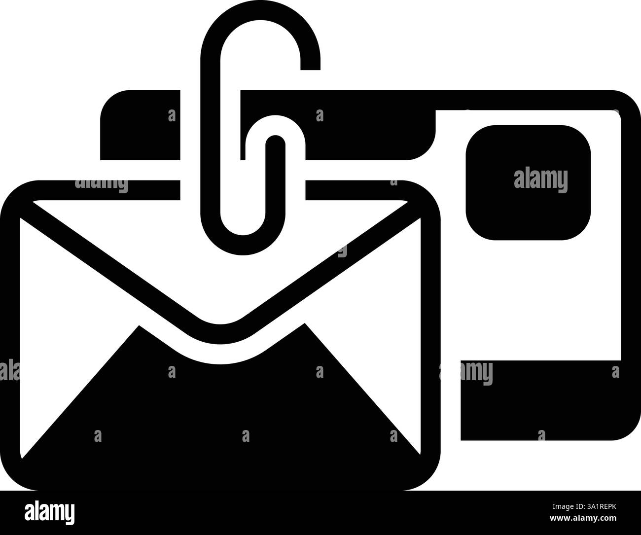 Icon for attachment, dispatch Stock Vector Image & Art - Alamy