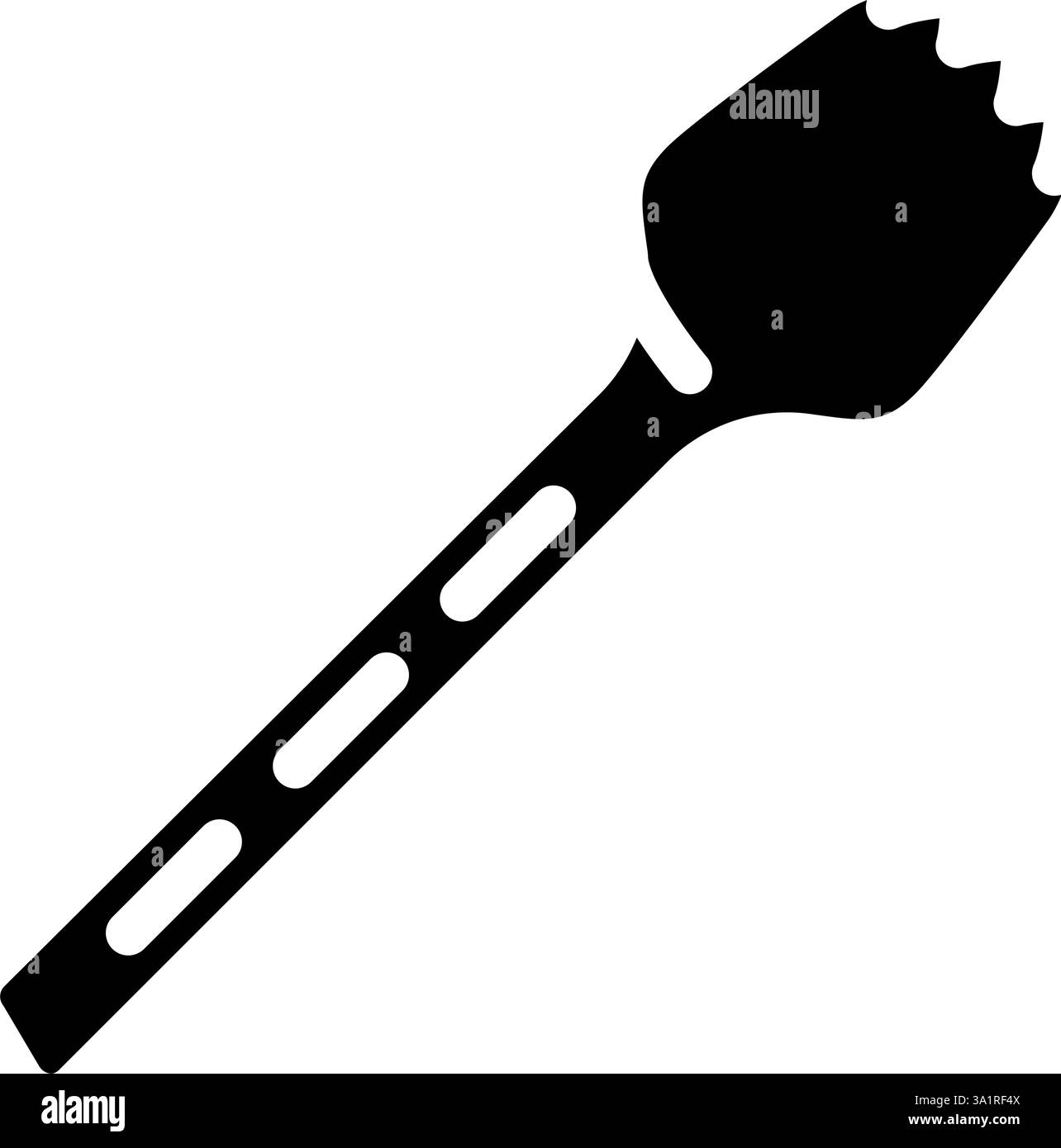 spork titanium ultralight glyph icon vector illustration Stock Vector ...