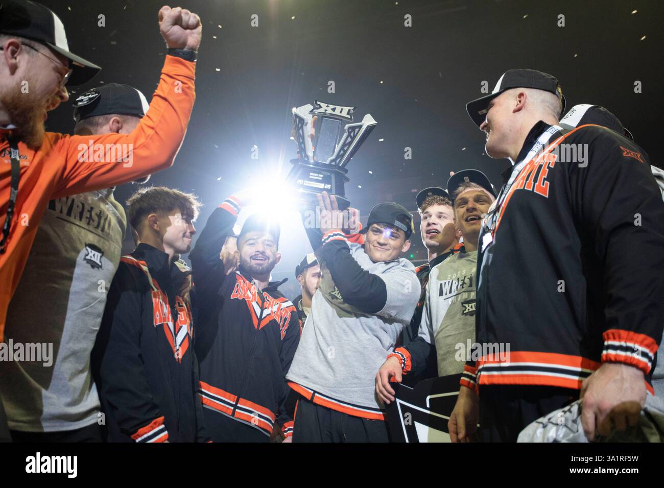 Tulsa, Oklahoma, USA. 10th Mar, 2025. Oklahoma State's TAGEN JAMISON ...