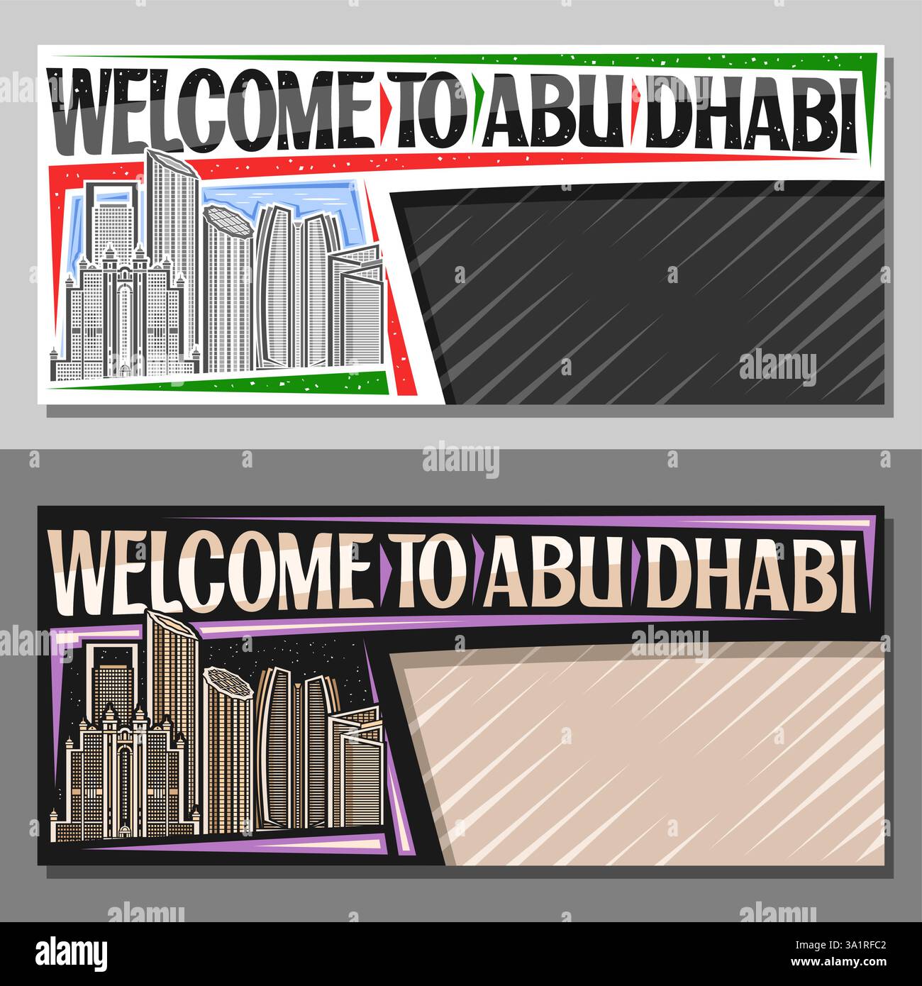 Abu dhabi travel destination Stock Vector Images - Alamy