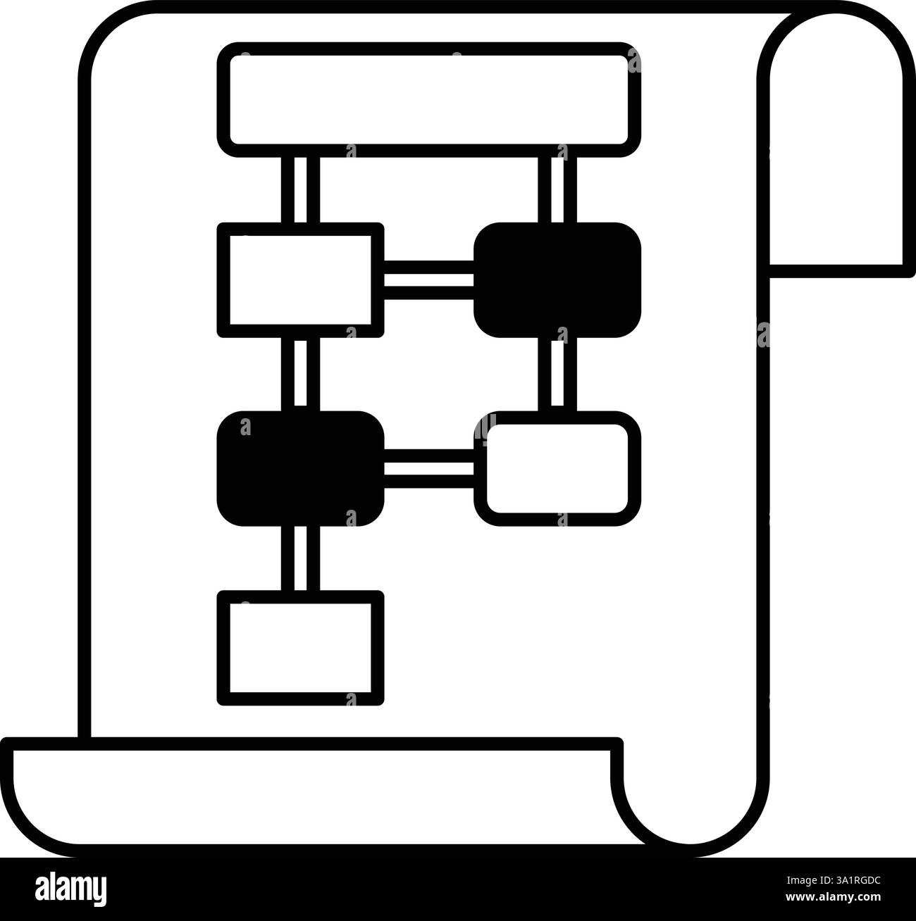 Interface diagram Black and White Stock Photos & Images - Alamy