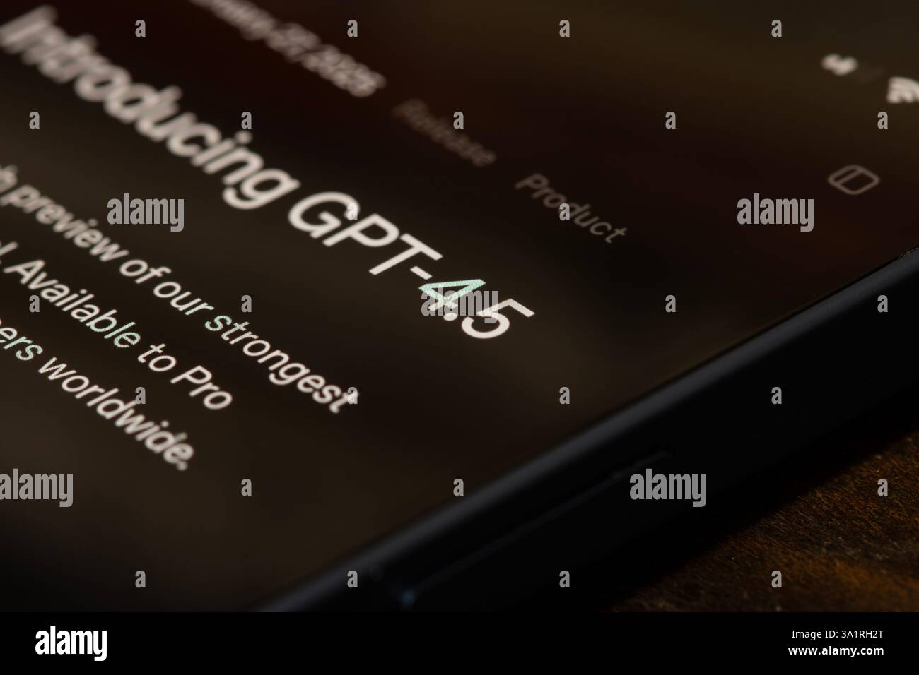 Introduction to GPT-4.5 (codenamed Orion), OpenAI's largest model to date, is seen on its ...