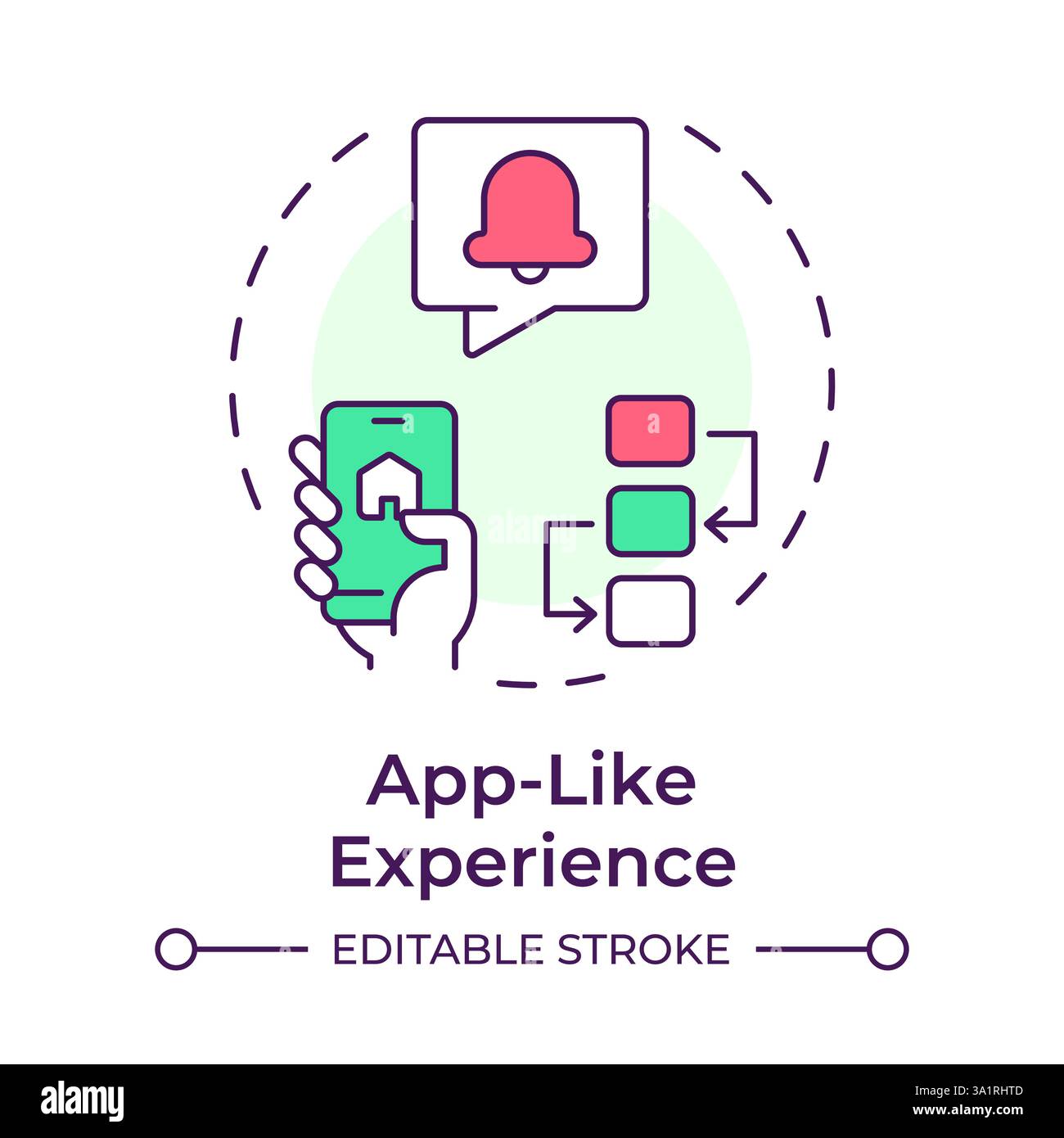 App like experience multi color concept icon Stock Vector Image & Art ...