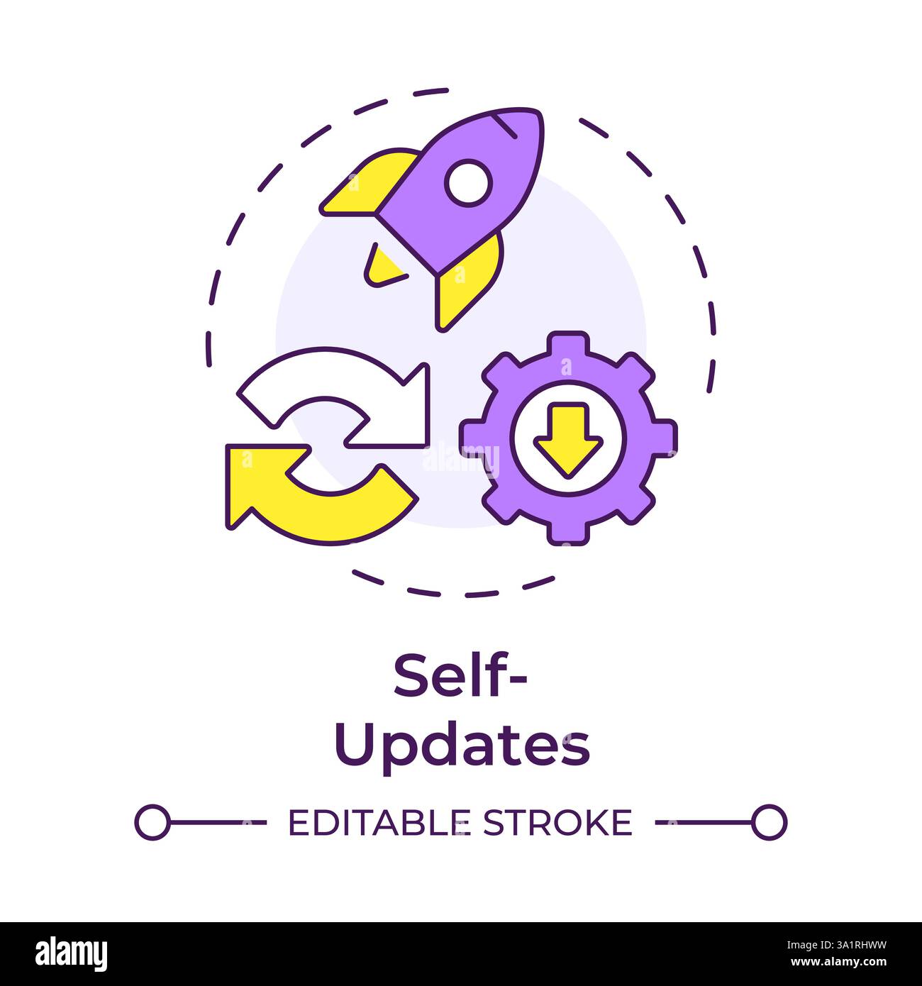 Automatic updates Stock Vector Images - Alamy