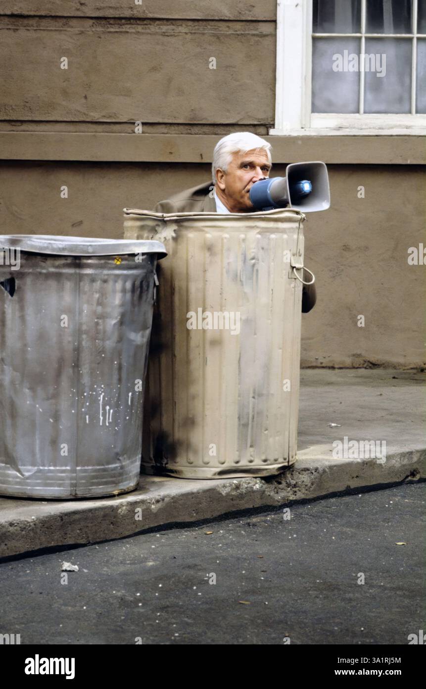 LESLIE NIELSEN in POLICE SQUAD! (1982), directed by JIM ABRAHAMS, DAVID ...