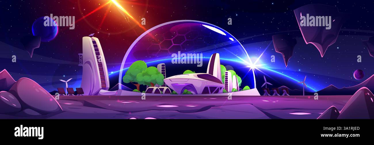 Future moon colony inside hi-res stock photography and images - Alamy