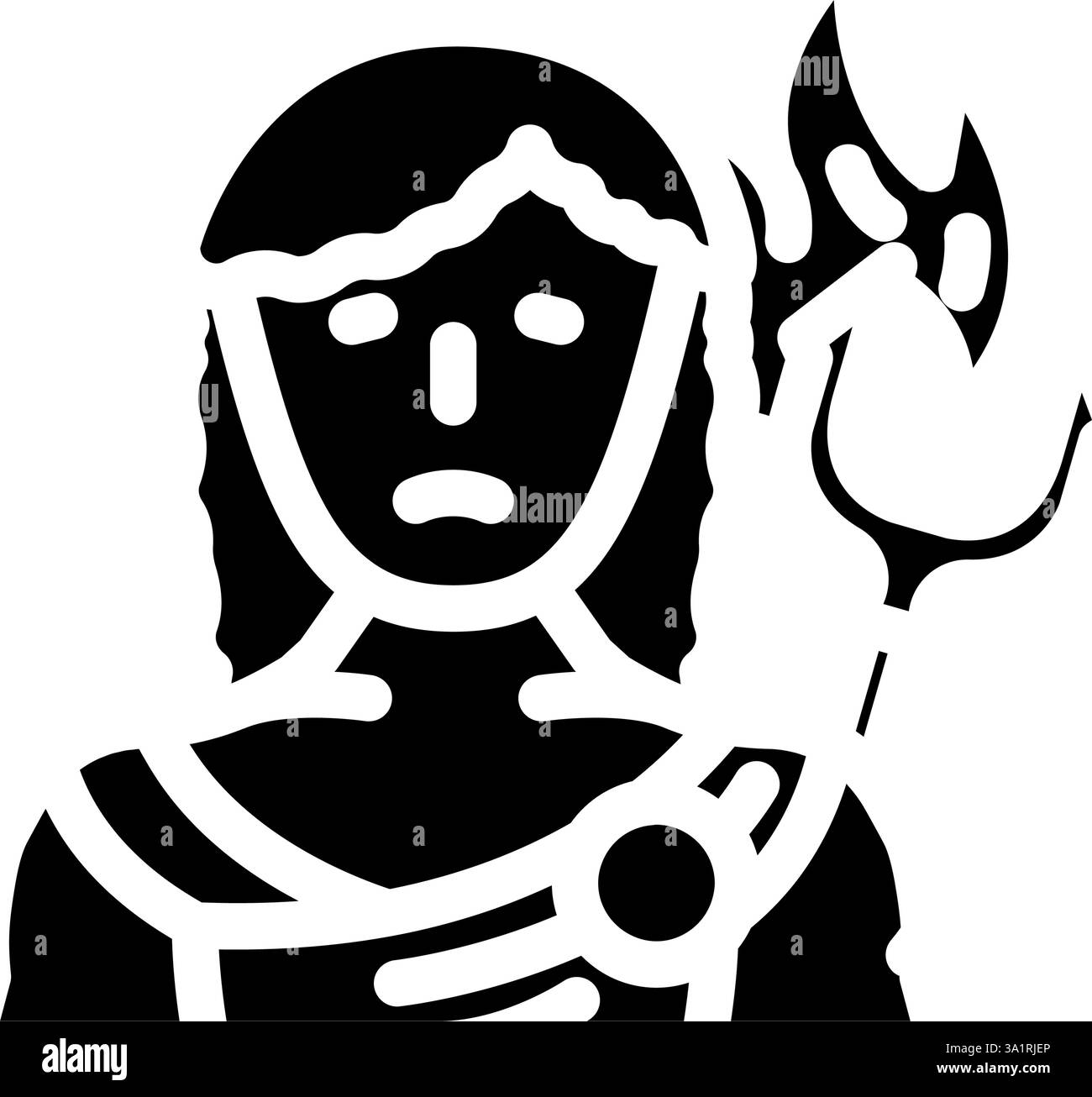 hades greek god mythology glyph icon vector illustration Stock Vector ...