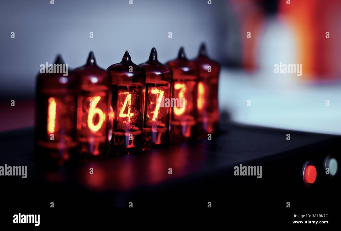 Gas discharge clock hi-res stock photography and images - Alamy