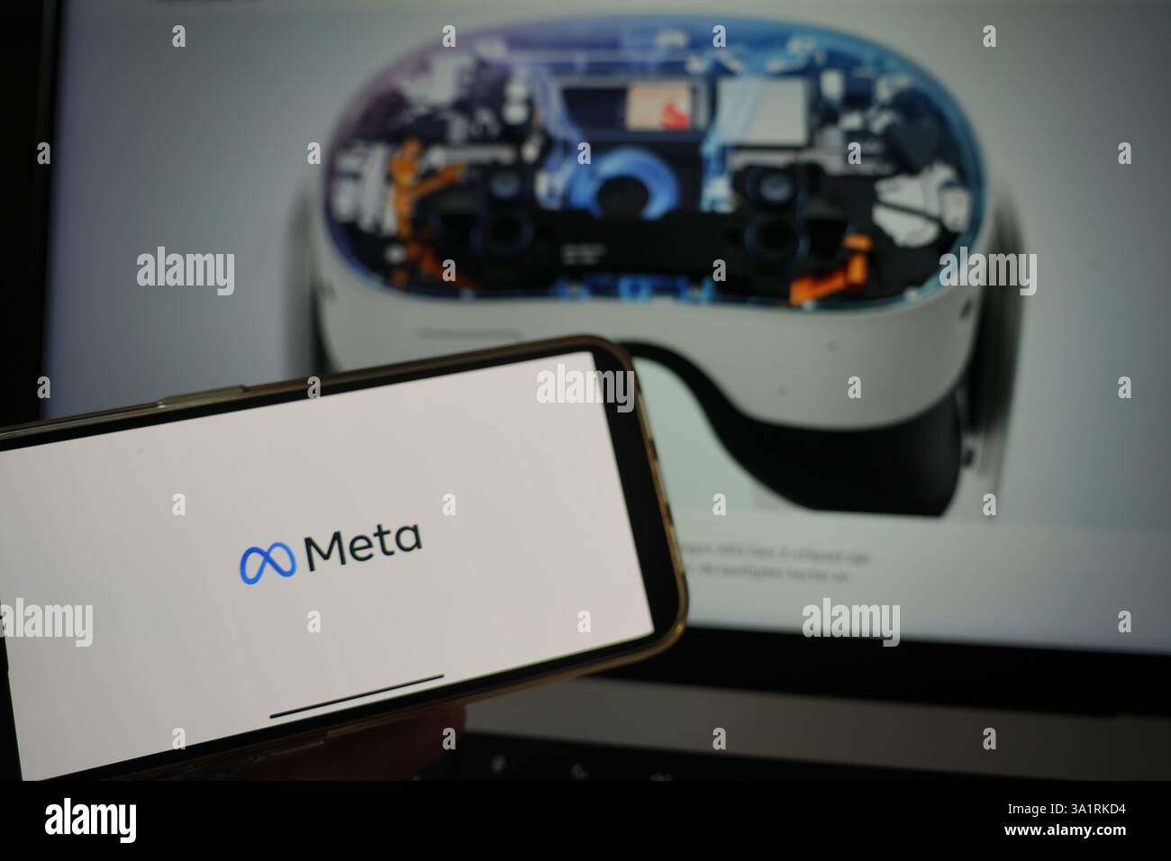 Roosendaal, The Netherlands - March 10, 2025: A mobile phone displaying ...