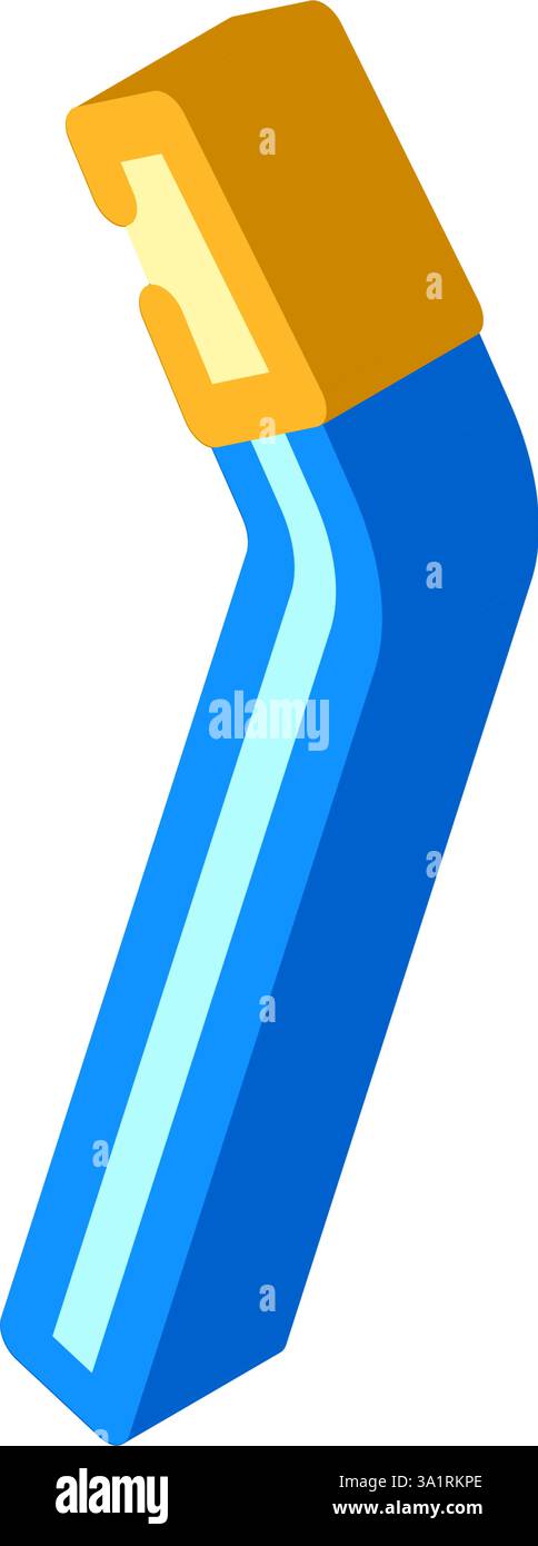 straws titanium ultralight isometric icon vector illustration Stock ...