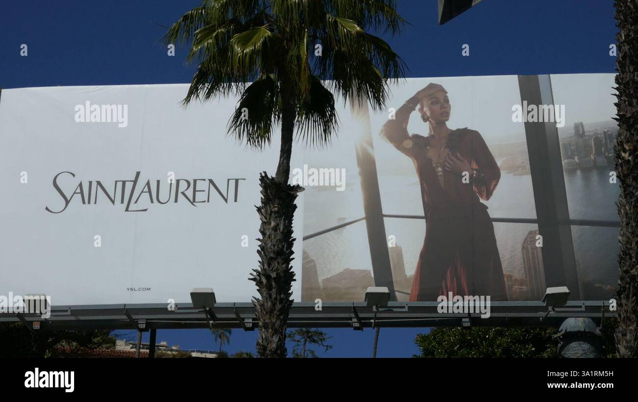 Los Angeles, California, USA 8th March 2025 Actress Zoe Saldana YSL ...