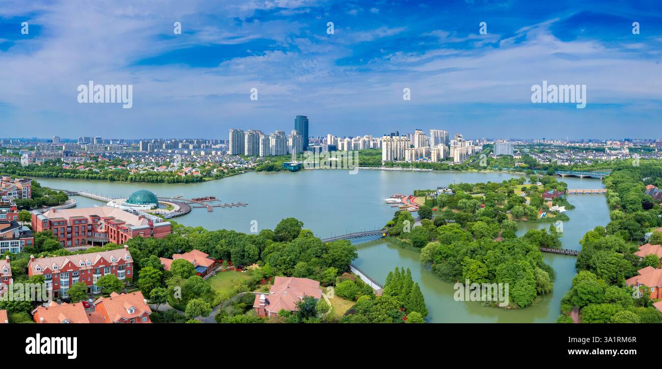 Urban environment of Thames Town, Songjiang District, Shanghai, China ...