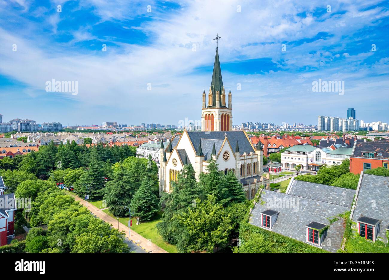 Urban environment of Thames Town, Songjiang District, Shanghai, China ...