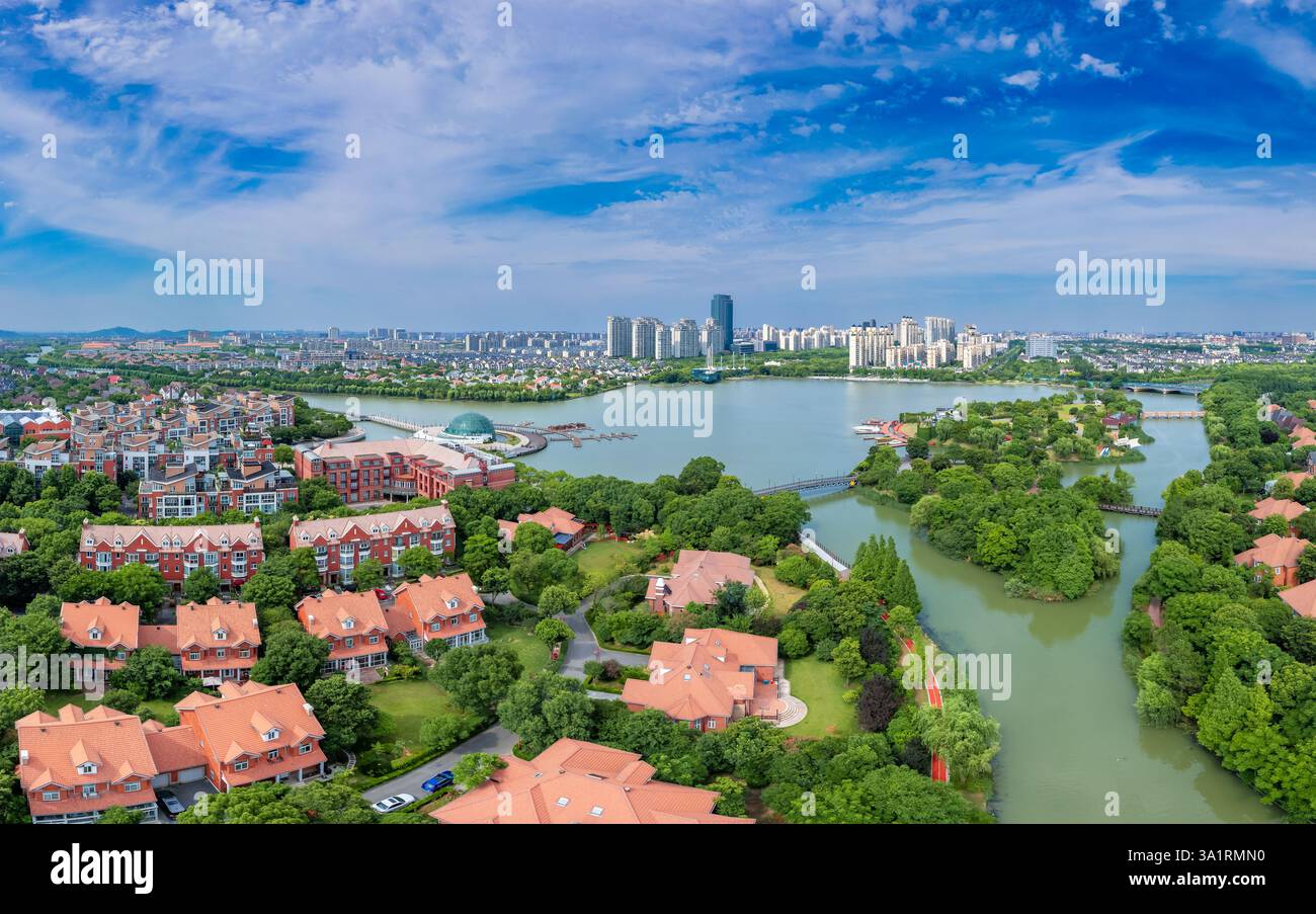 Urban environment of Thames Town, Songjiang District, Shanghai, China ...