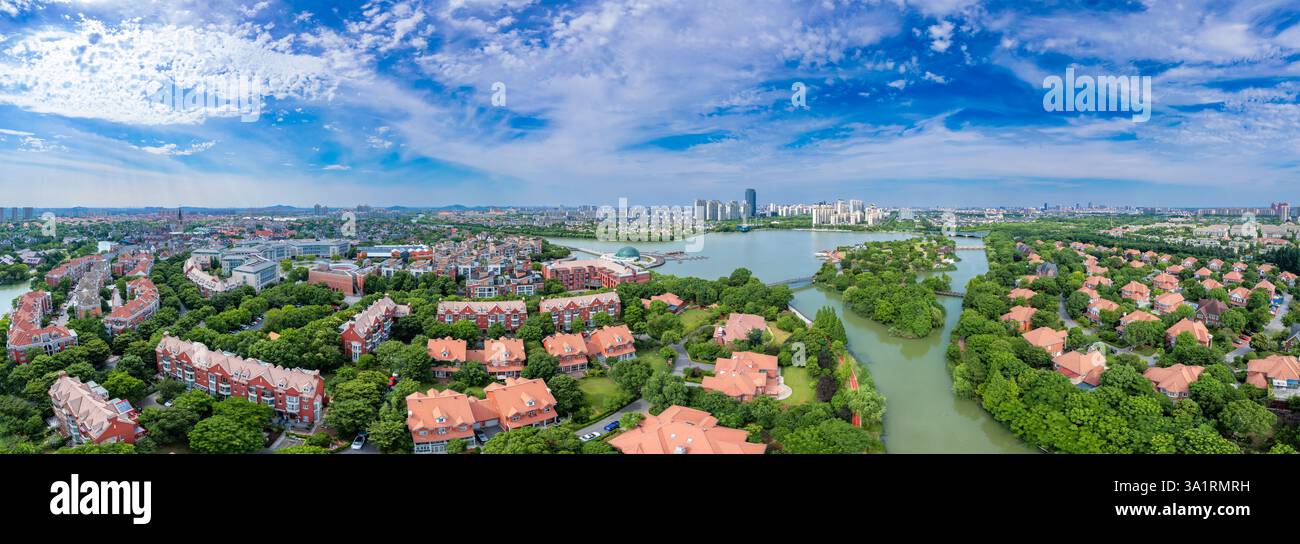 Urban environment of Thames Town, Songjiang District, Shanghai, China ...