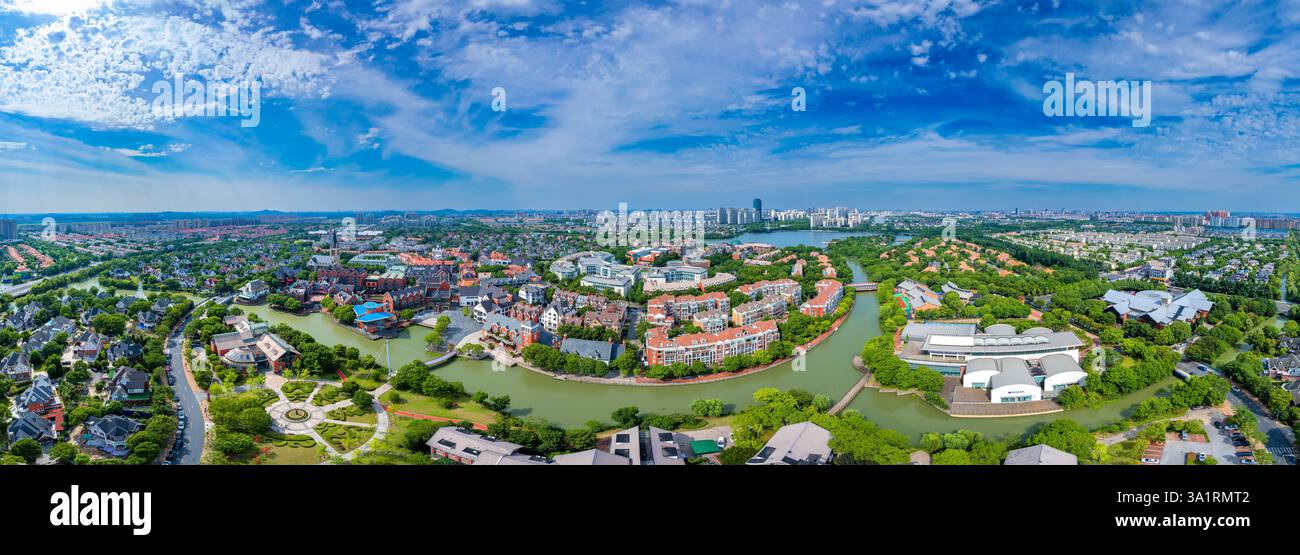 Urban environment of Thames Town, Songjiang District, Shanghai, China ...