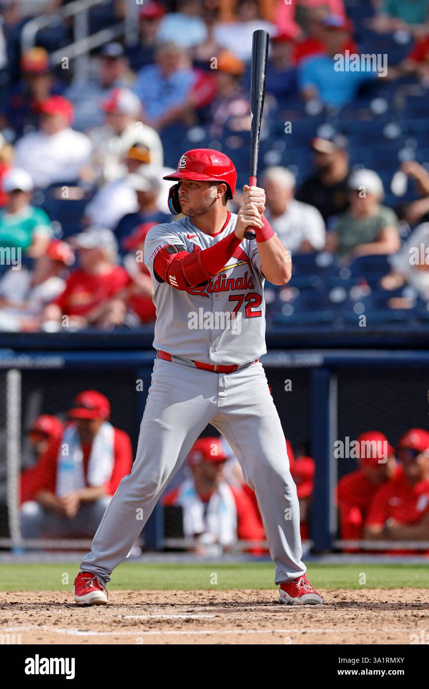 WEST PALM BEACH, FL - MARCH 05: St. Louis Cardinals catcher Jimmy ...